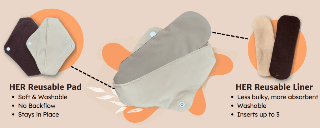 Her reuseable pad - Her Period Dignity
